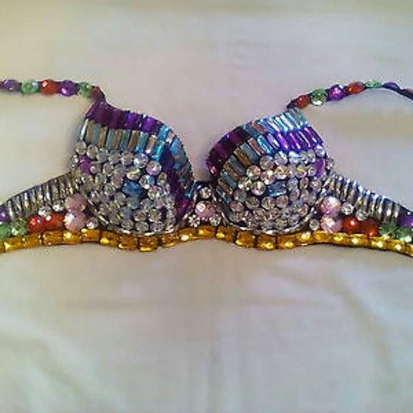 Western Fashion | Intimates & Sleepwear | Multicolored Gem Bra Top ...